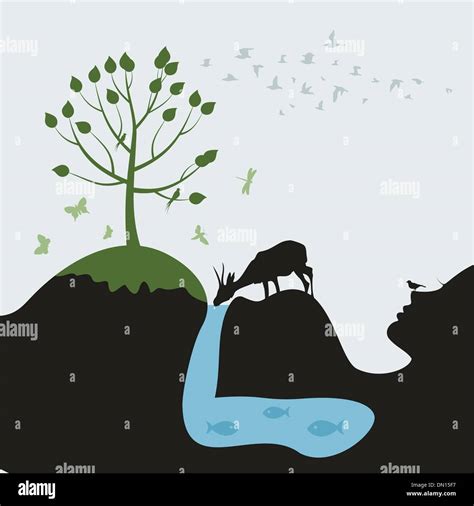 Pregnant Deer Stock Vector Images Alamy