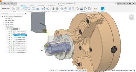 Fusion 360 Turning Lathe Cadcampilot