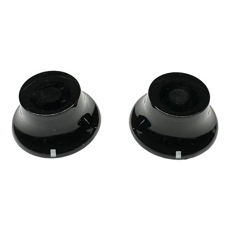 Axlabs Black Bell Knob No Numbers White Position Mark Reverb
