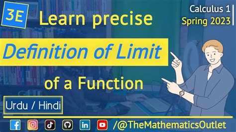 Precise Definition Of Limit Of A Function In Urdu Hindi Find Delta Lec 3e Youtube