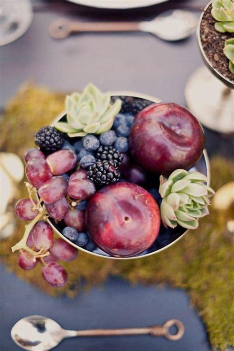 Fall Wedding Centerpieces With Fruit