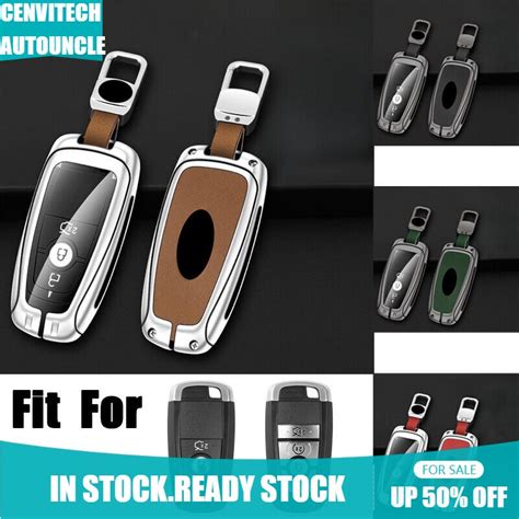 Aleación De Zinc TPU Cuero Remoto Llave De Coche Inteligente Para Ford