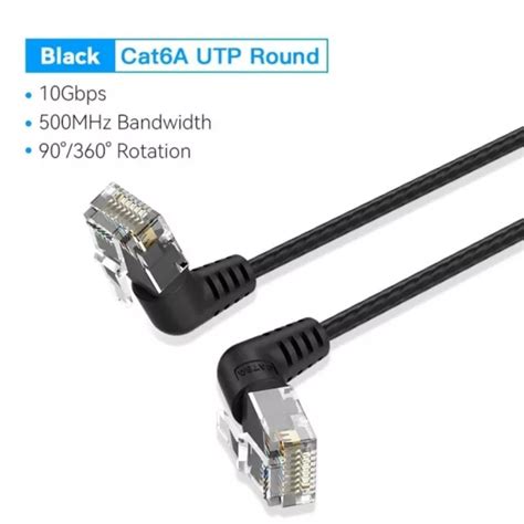 Double Elbow Cat6a Ethernet Cable Cat6 Lan Cable For Computer Router Laptop £4 45 Picclick Uk