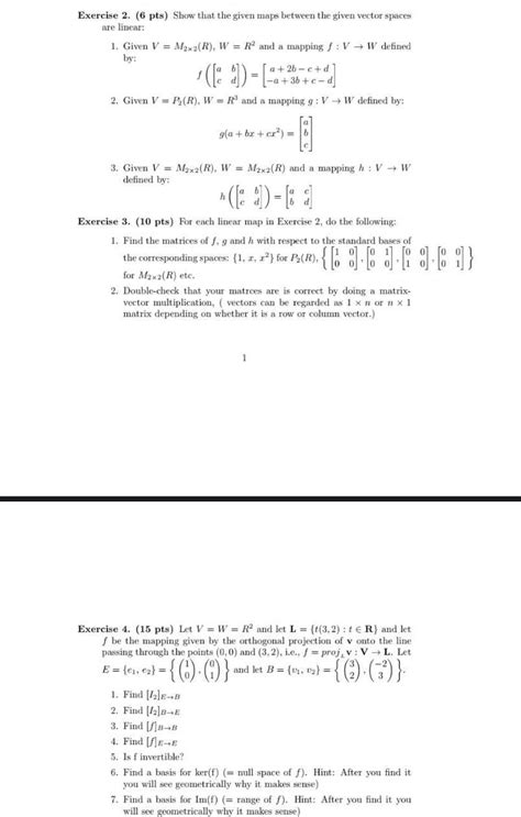 Solved Exercise Pts Show That The Given Maps Between Chegg