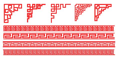 Pattern Frame Chinese Traditional Style Vector Illustration 18725061 Vector Art At Vecteezy