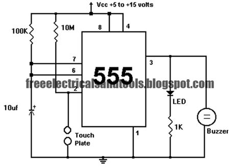 Touch Switch Circuit Using Ic Schematic Knowledge