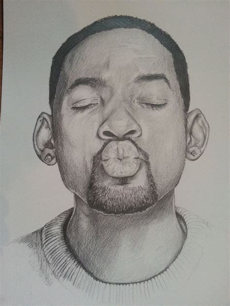 Will Smith Portrait Art Sketches Male Sketch