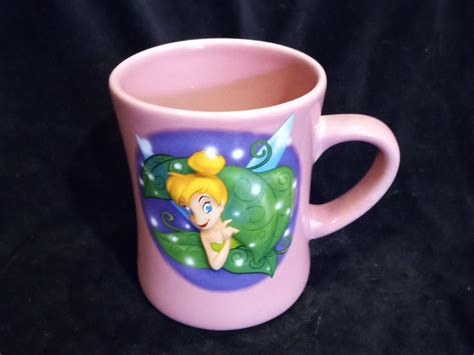 Disney Tinkerbell Fairy Stuck In Keyhole 3d Pink Coffee Mug 45 Like