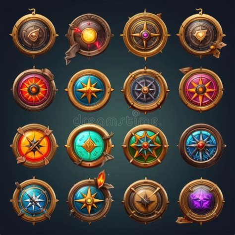 Navigation Compass Game Ai Generated Stock Illustration Illustration