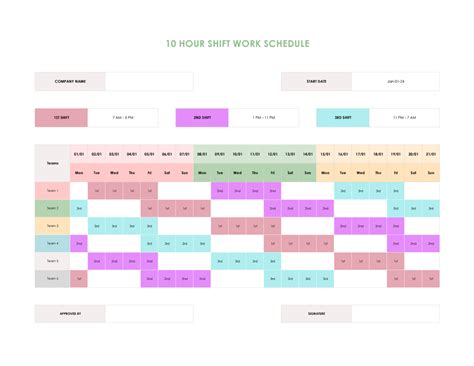Free 8 Hour Shift Schedule Template For Excel