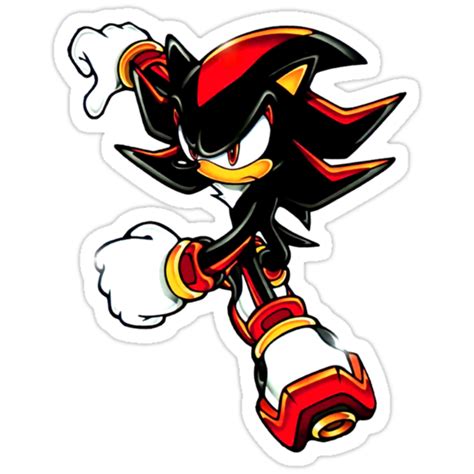 Shadow Shirt From Sonic Stickers By Raudius Redbubble