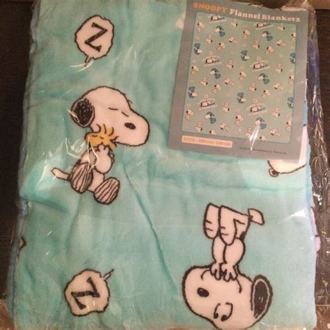 【未使用】snoopy Flannel Blanket2 スヌーピー フランネル ブランケット Size 180cm×140cm