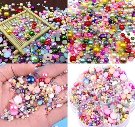 Plastic Beads Multi Color 50 Pcs Round Plastic Beads For Diy Craft