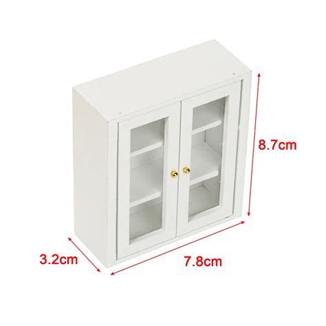 Miniature Wooden Chinese Classical Wardrobe Mini Cabinet