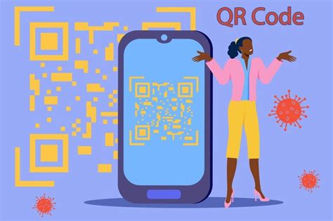 Premium Vector Using Qr Codesmonitoring Of Vaccinated And Ill During The Covid19