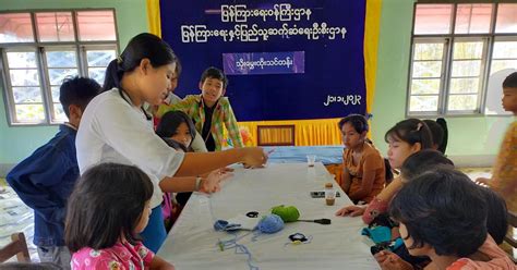 ကျောက်တန်းမြို့နယ် လူထုအခြေပြုဗဟိုဌာန Community Centre ခန်းမတွင် သိုးမွှေးသင်တန်း ဖွင့်လှစ
