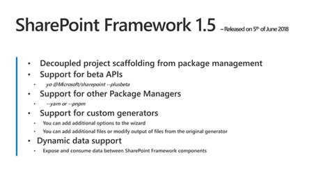 Sharepoint Dev Ecosystem Pnp June 2018 Monthly Call Ppt