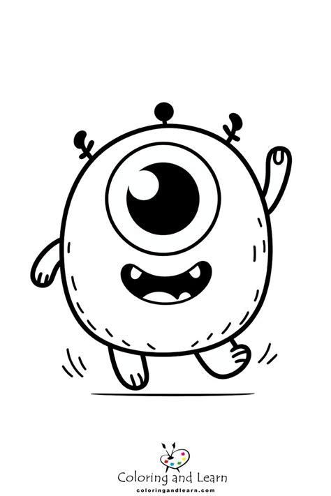 Monster Coloring Pages Coloringandlearn In 2024 Monster