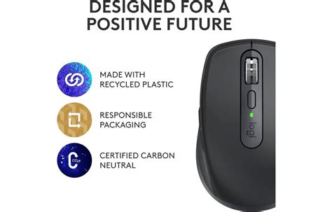 Logitech Mx Anywhere S Wireless Compact Performance Mouse Graphite