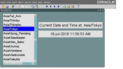 Display Any Countrys Current Date And Time In Oracle Forms Doyensys Blog