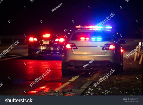 Police Officer Car Lights