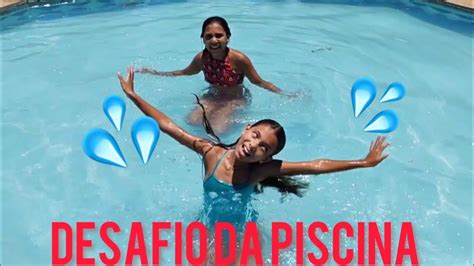 Desafio Da Piscina Com Minha Amiga Youtube