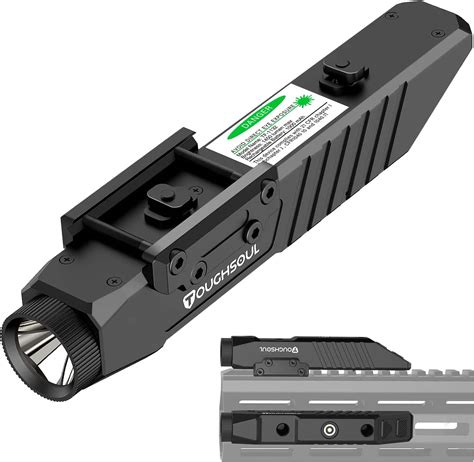 Toughsoul Tactical Flashlight 1450 Lumen Picatinny Rail Mlok Mounted