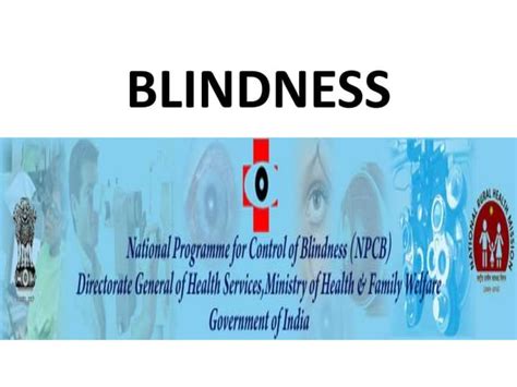 Blindness Control Programme India Pptx