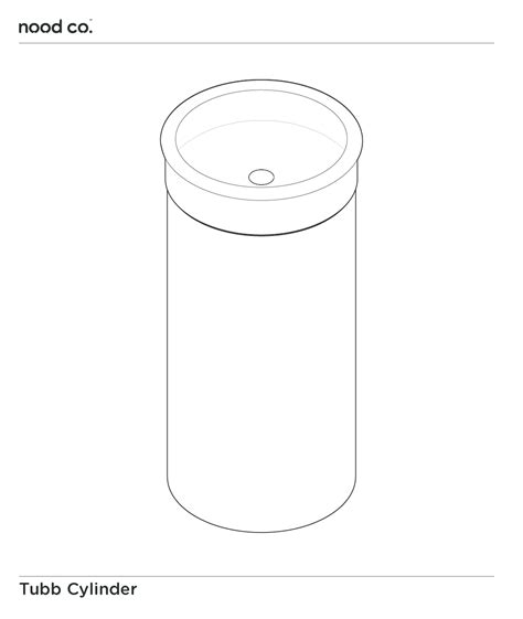 Cylinder Tubb Basin In Wheat Nood Co