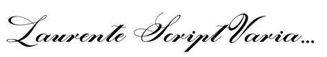 Laurente Script Variable Pro Extra Bold Font Webfont And Desktop Myfonts