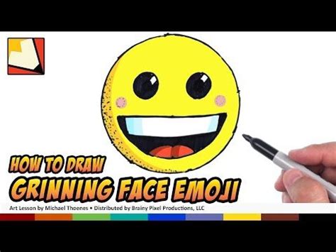 How To Draw Emojis Grinning Face Emoji Step By Step For Beginners