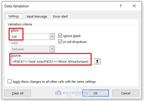 How To Use Multiple IF Statements In Excel Data Validation Examples