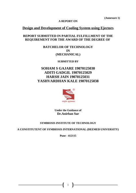 Pdf Cooling System Using Ejector