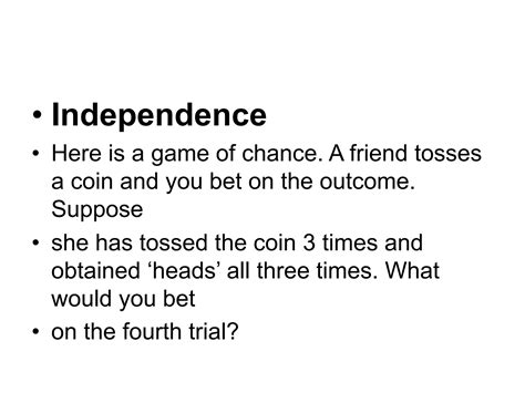 Independence Probability In Marketing And Business Pptx