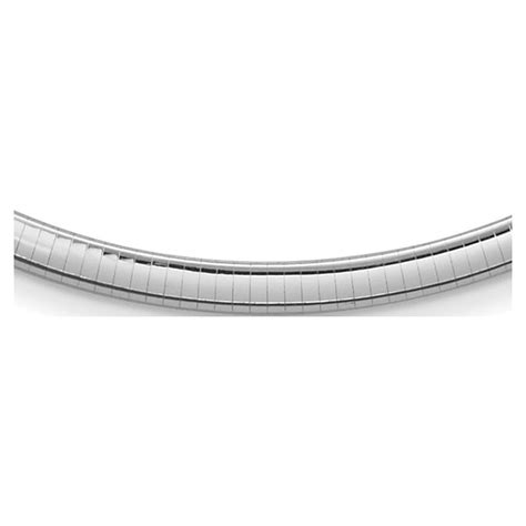 Auriga Fine Jewelry 14k White Gold Polished 6 Mm Solid Domed 2 Inch