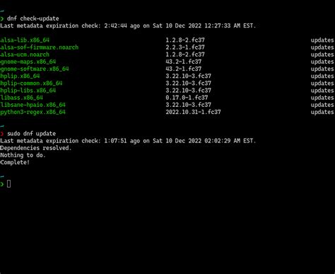 Why Does Dnf Update Do Nothing Even Though Dnf Check Update Shows