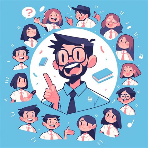 Teachers Conducting Classroom Icebreakers Premium Ai Generated Vector