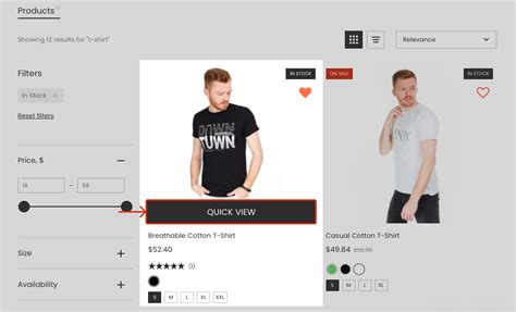 Displaying An Action Button In Search Results Widget On Shopify Searchanise Documentation