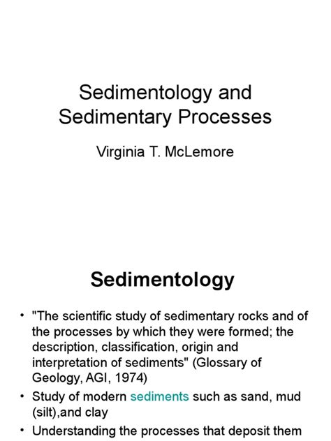 Sediment Ology And Sedimentary Processes Pdf Sedimentary Rock