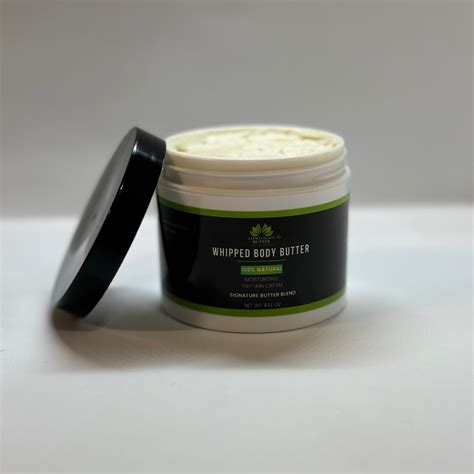 4 Oz Signature Whipped Shea Body Butter Luxe Moisturizer For Dry Sk