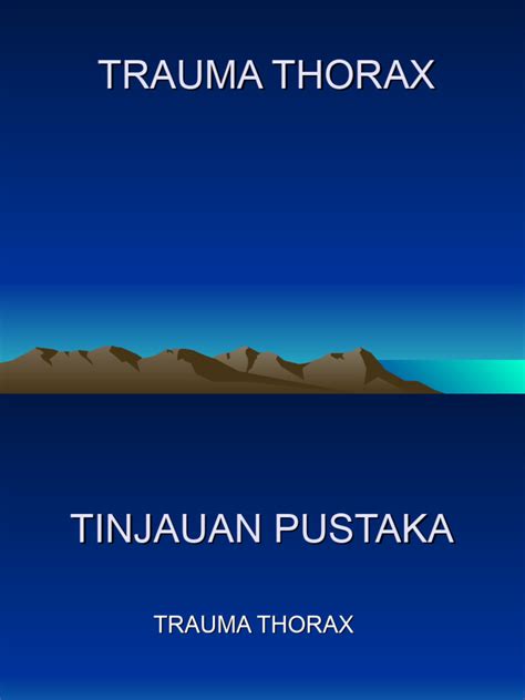 Trauma Thorax Pdf