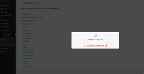 Cómo exportar e importar un WordPress paso a paso