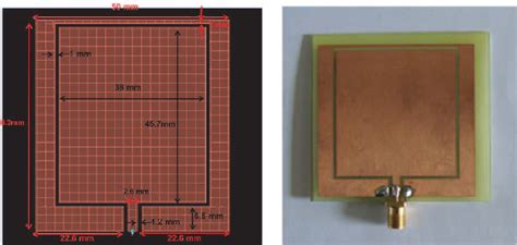 A Cpw Fed Coplanar Patch Antenna With Optimized Dimensions B Download Scientific Diagram