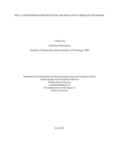 mac layer misbehavior detection and reaction in wireless networks