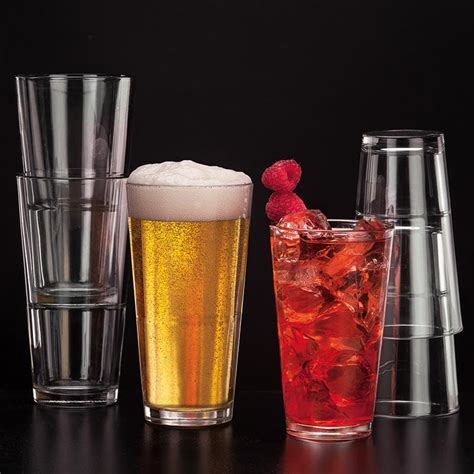 15789 Stackable Pint Glass 14 Oz Duratuff
