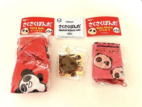 ガチャ さくさくぱんだ ⑤ ミニチュアマスコット トートバッグ リアルポーチ メルカリ