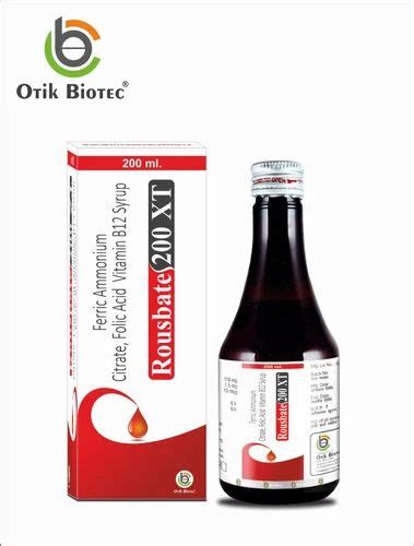 Ferric Ammonium Citrate Folic Acid Vit B12 200 Ml At Rs 170 Bottle In
