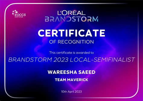 Wareesha Hameedi On Linkedin Lorealbrandstorm2023 Teambrainstormers