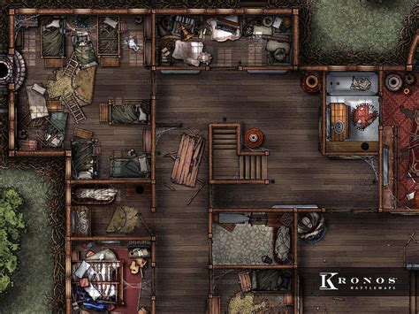 Abandoned Mansion, Dnd Battle Map, D&D Battle Map, RPG Battle Map, Dungeons and Dragons, 5e ...