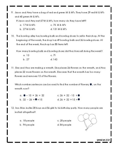 Addition And Subtraction Test Prep By Stephanie Goodman Tpt